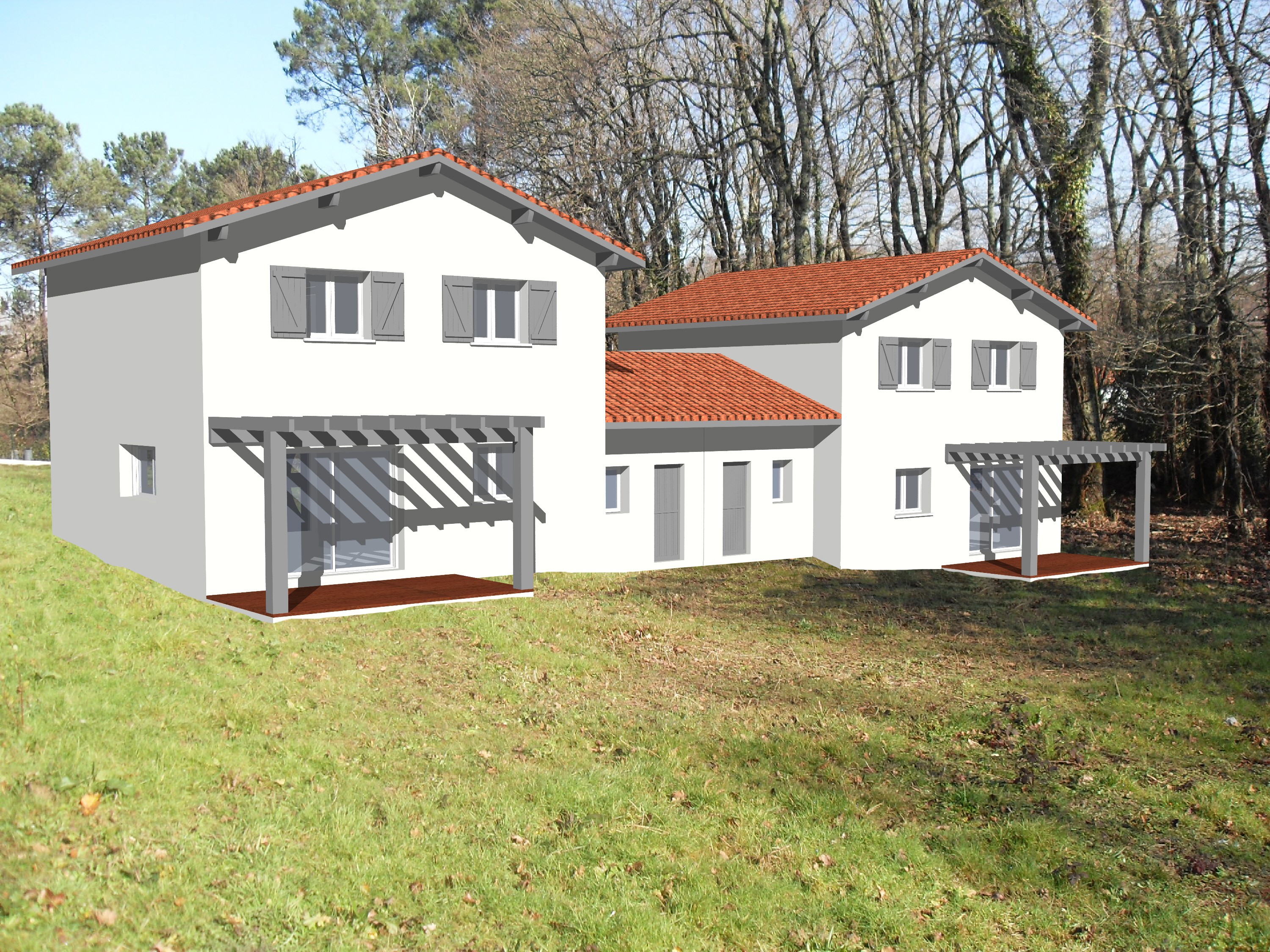 Construcción de una casa bifamiliar en BASSUSSARRY : CUBI ingenieria